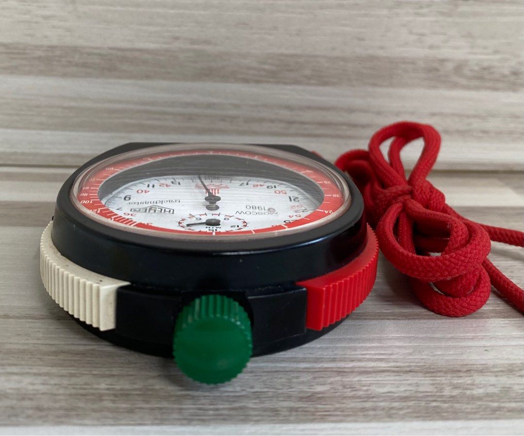Heuer Trackmaster Stopwatch-1980 Moscow Olympic Games, Men's Fashion ...