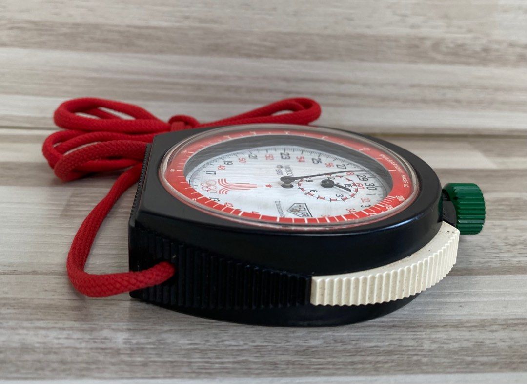Heuer Trackmaster Stopwatch-1980 Moscow Olympic Games, Men's Fashion ...