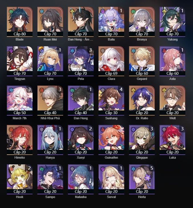 Honkai Star Rail Blade E0S1, Dan Heng IL, Ruan Mei, Bronya, Gepard ...