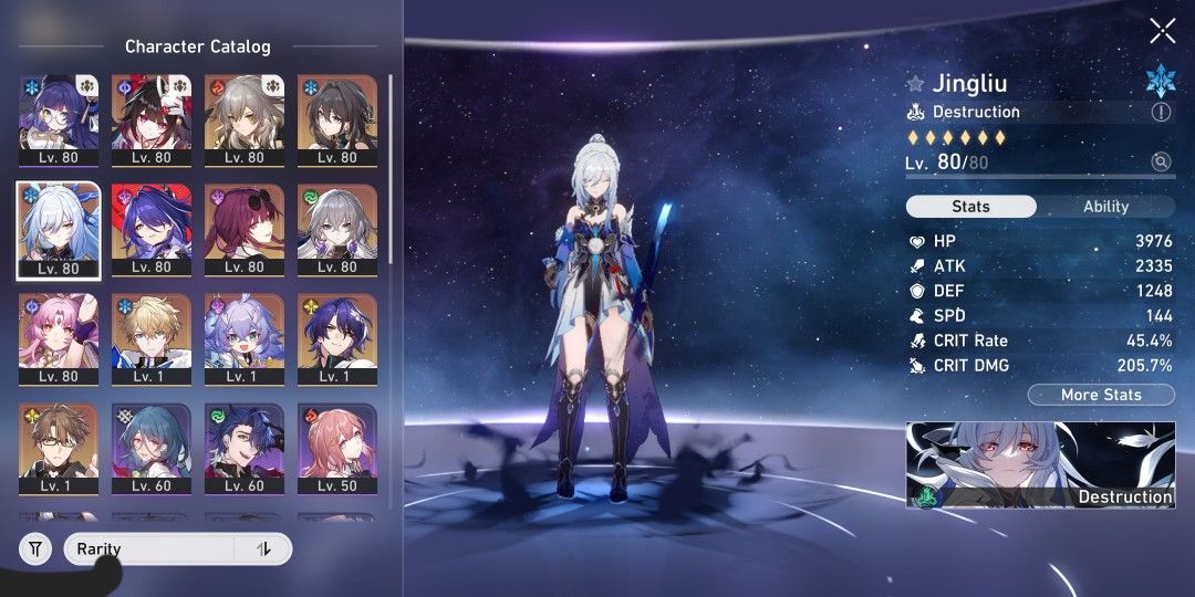 Honkai Star Rail HSR Account with E2 Acheron, Bronya. Total 17 5 Stars ...