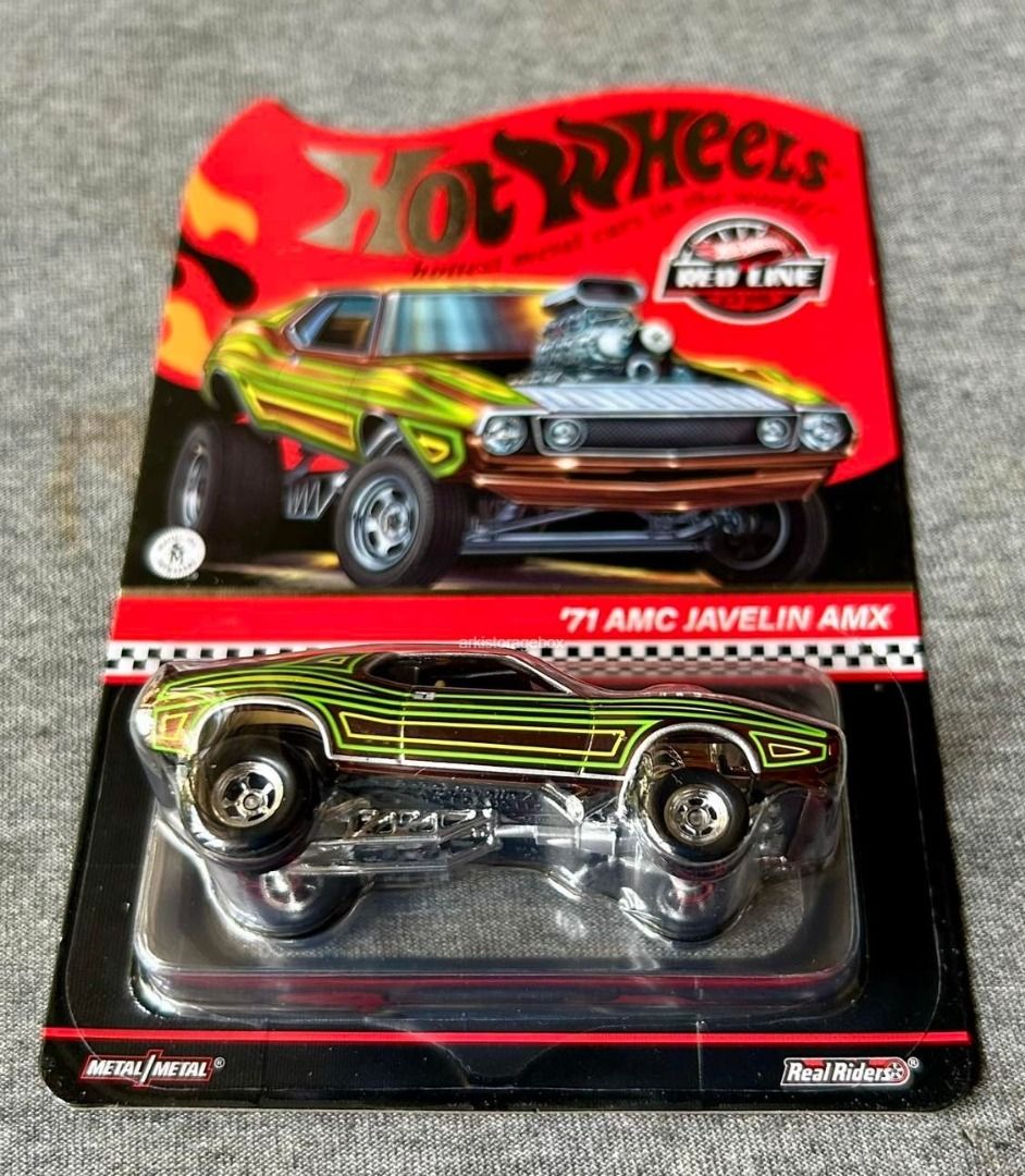 Hot Wheels RLC '71 AMC Javelin AMX Red Line Club HotWheels, Hobbies ...