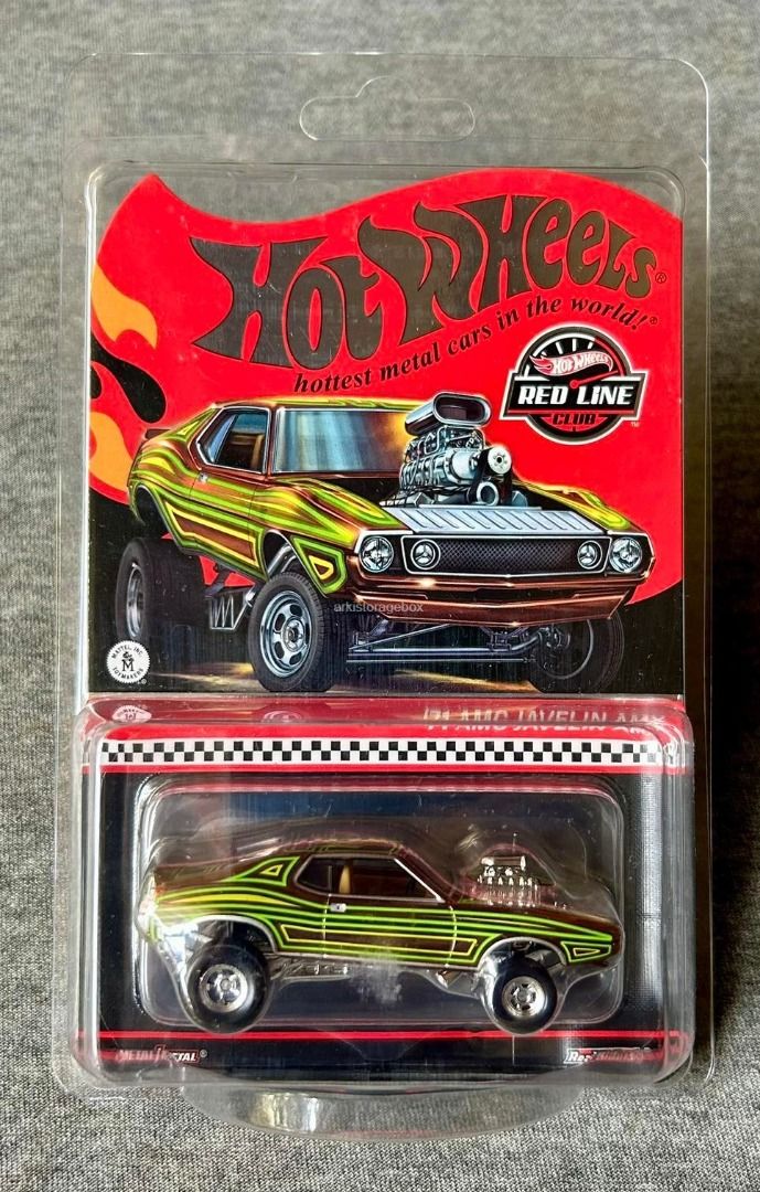 Hot Wheels RLC '71 AMC Javelin AMX Red Line Club HotWheels, Hobbies ...