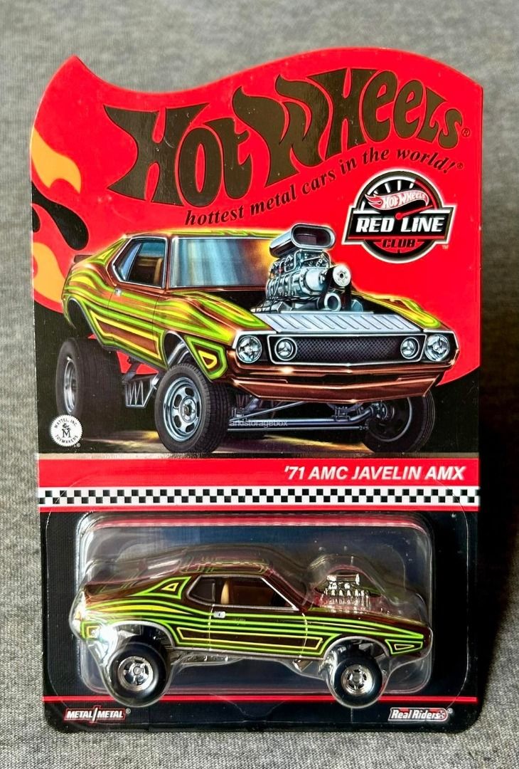 Hot Wheels RLC '71 AMC Javelin AMX Red Line Club HotWheels, Hobbies ...