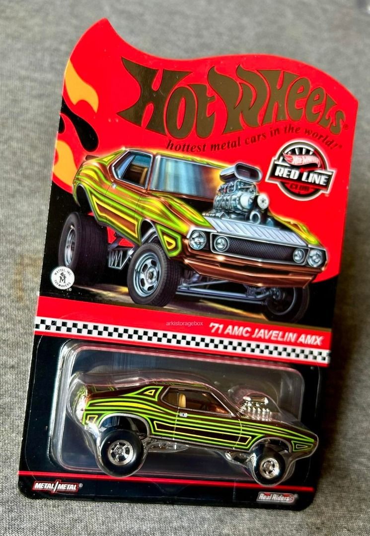 Hot Wheels RLC '71 AMC Javelin AMX Red Line Club HotWheels, Hobbies ...