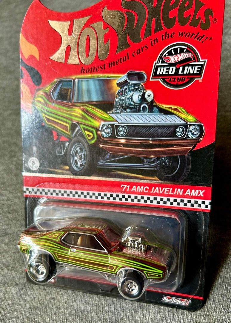 Hot Wheels RLC '71 AMC Javelin AMX Red Line Club HotWheels, Hobbies ...