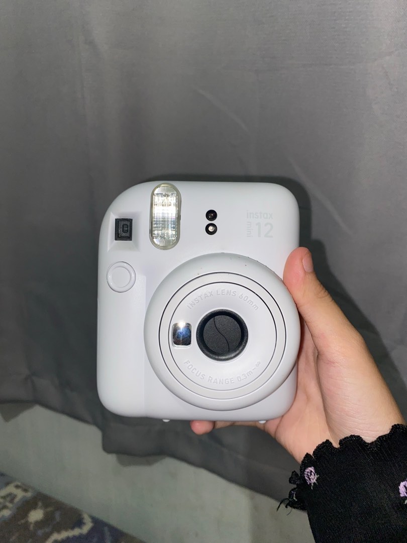 Instax Mini 12 (Clay White), Photography, Cameras on Carousell