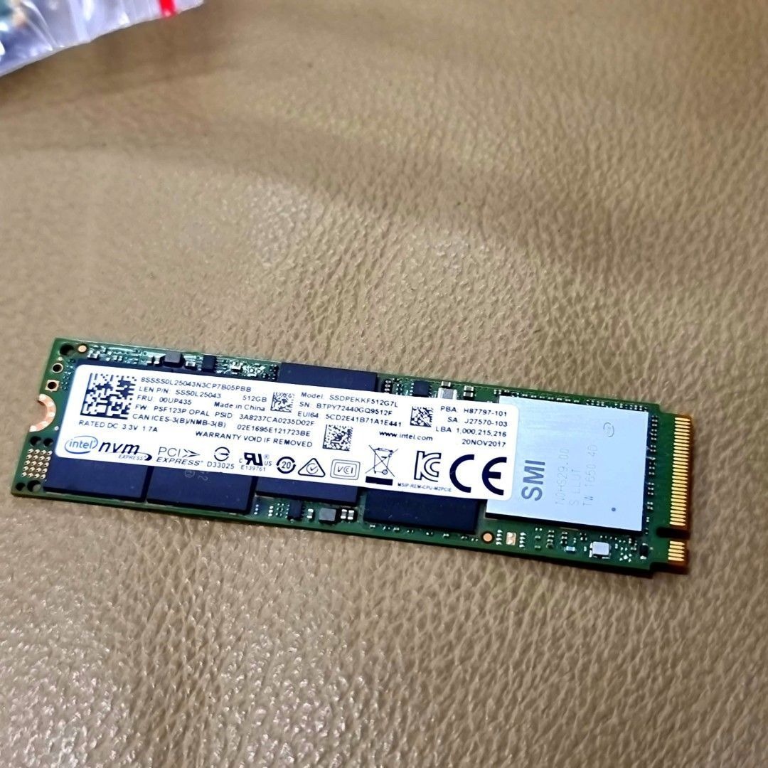 Intel SSDPEKNW512G801 - 512GB M.2 PCIe NVMe 2280 MLC 3D-Nand Solid ...
