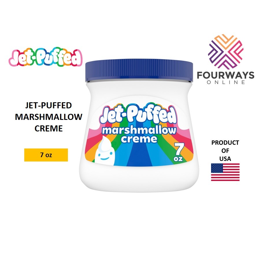 Jet-Puffed Marshmallow Creme 7oz, Food & Drinks, Packaged & Instant ...