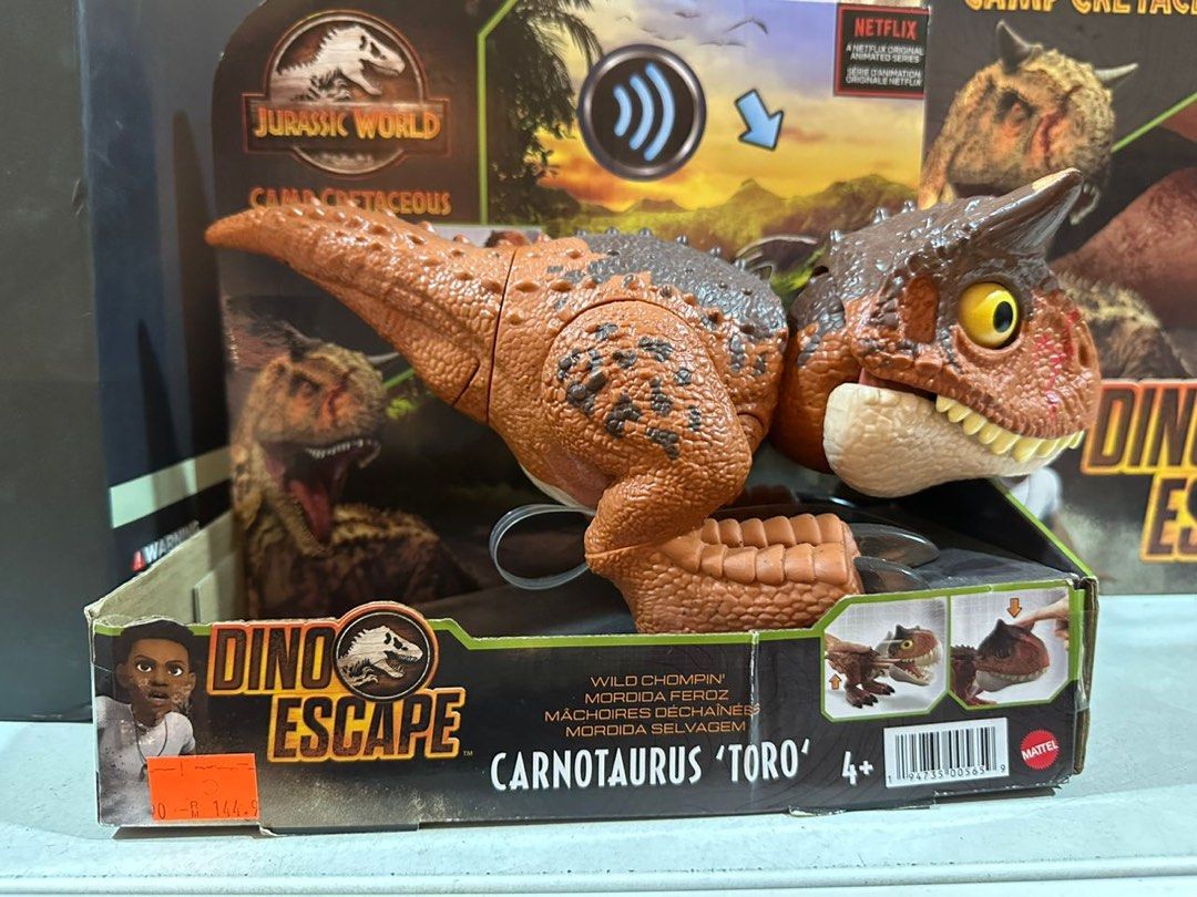 Jurassic World: Dino Escape Camp Cretaceous Carnotaurus Toro Figure ...