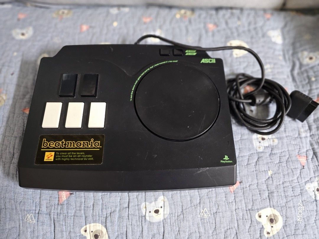 Konami Beatmania Turntable controller for PS1., Video Gaming, Gaming ...