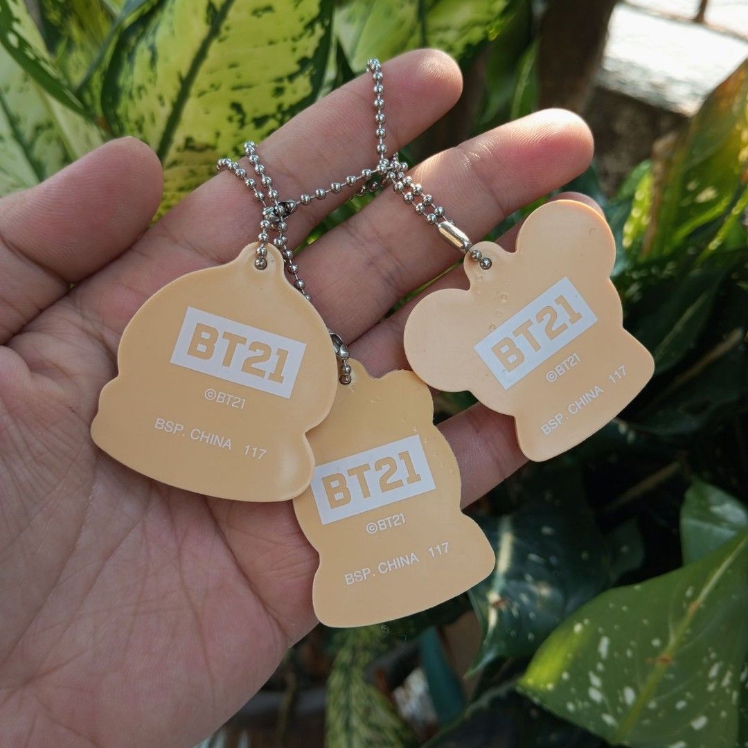 Kpop BT21 BTS Chimmy~Mang~Koya Ball Chain Rubber Charm, Hobbies & Toys ...