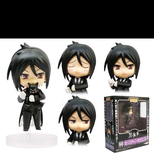 Kuroshitsuji Black Butler Chibi Cute Sebastian Michaelis Action figure ...