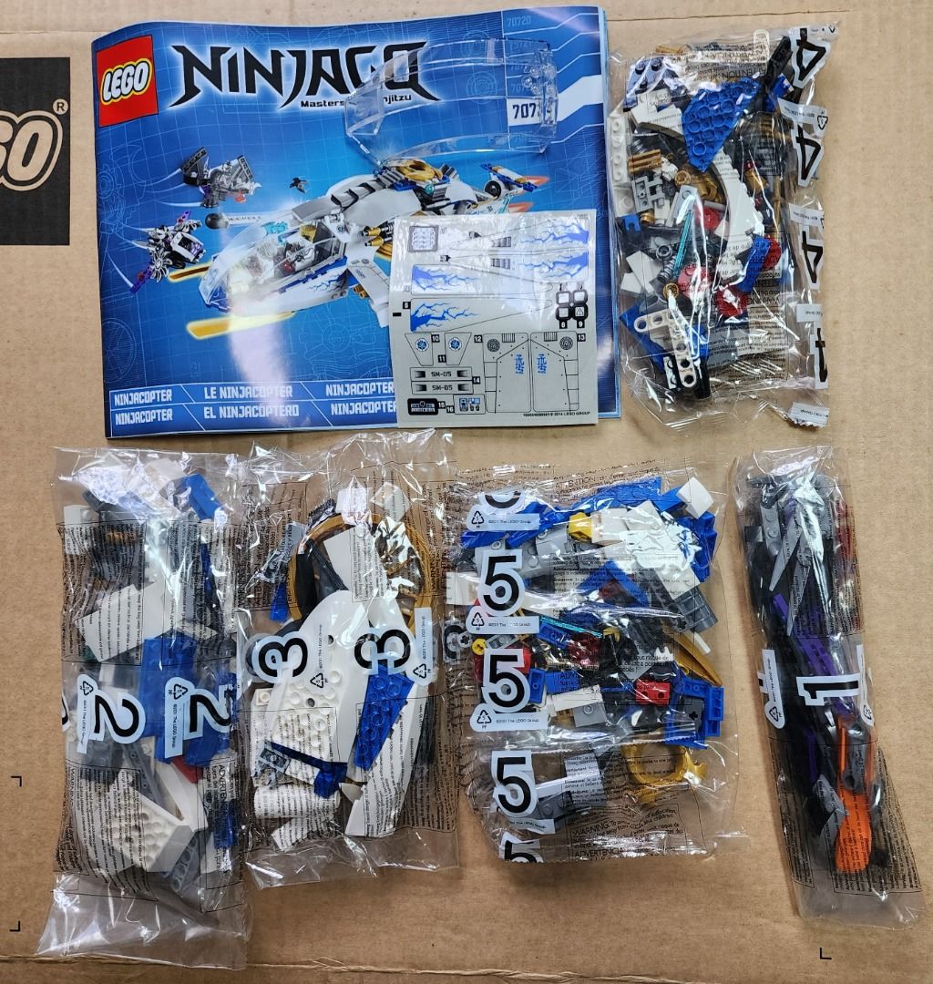 LEGO Ninjago 70724 NinjaCopter & Nindroid jet fighter only 淨忍者直昇機及小型 ...
