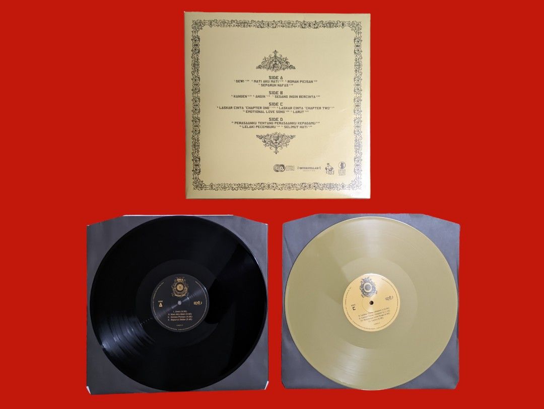 LP Dewa 19 kerajaan cinta* vinyl ep piring hitam cd kaset cassette tape ...
