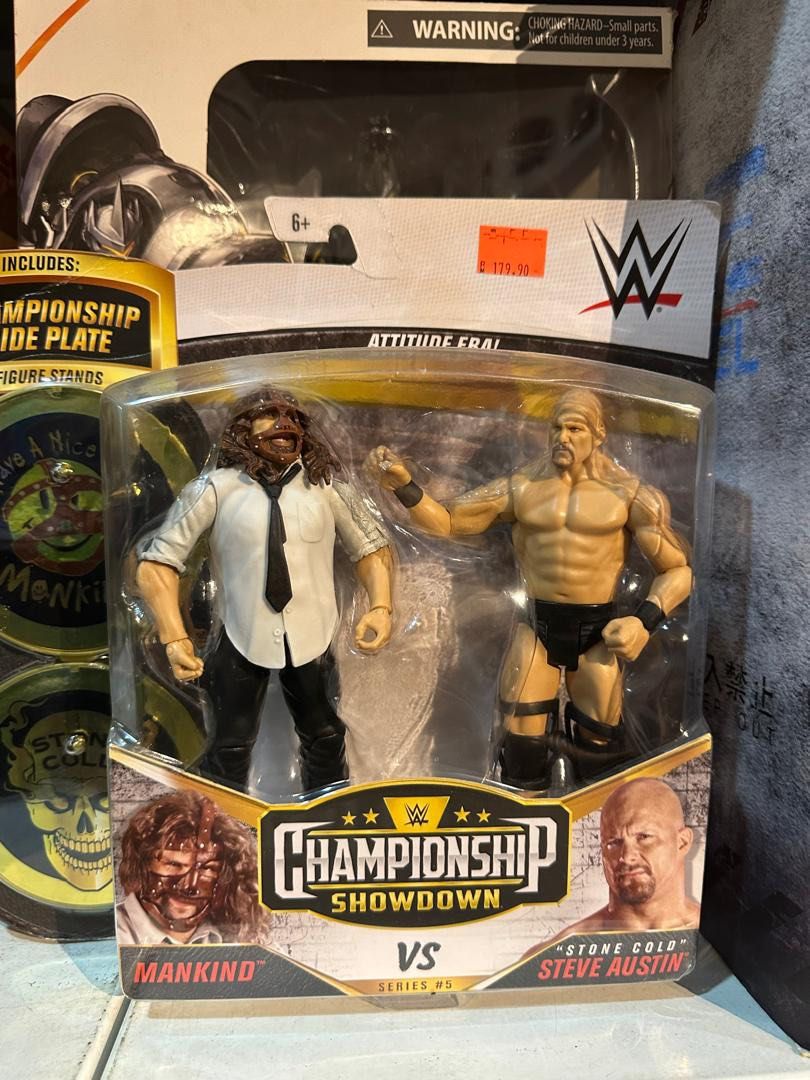 MATTEL Stone Cold Steve Austin vs Mankind Championship Showdown 2, Hobbies & Toys, Toys & Games ...
