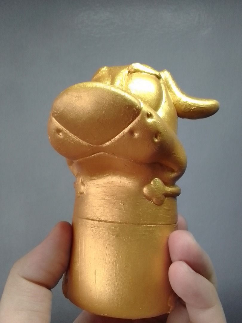 McDonalds Courage The Cowardly Dog Gold Painted Toy [Repainted ...