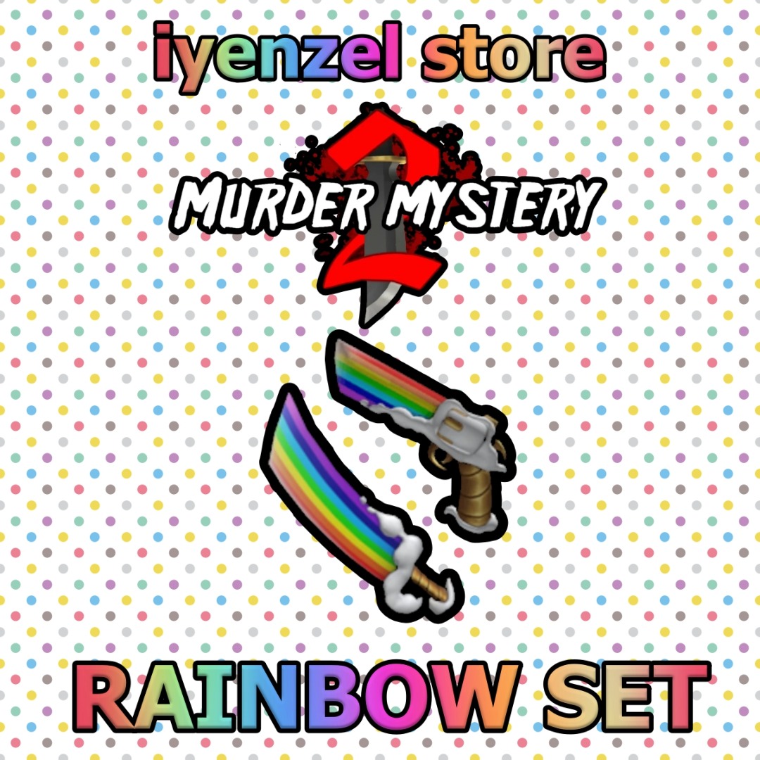 Rainbow Set MM2 RM60 READY STOCK, Video Gaming, Gaming Accessories, In ...