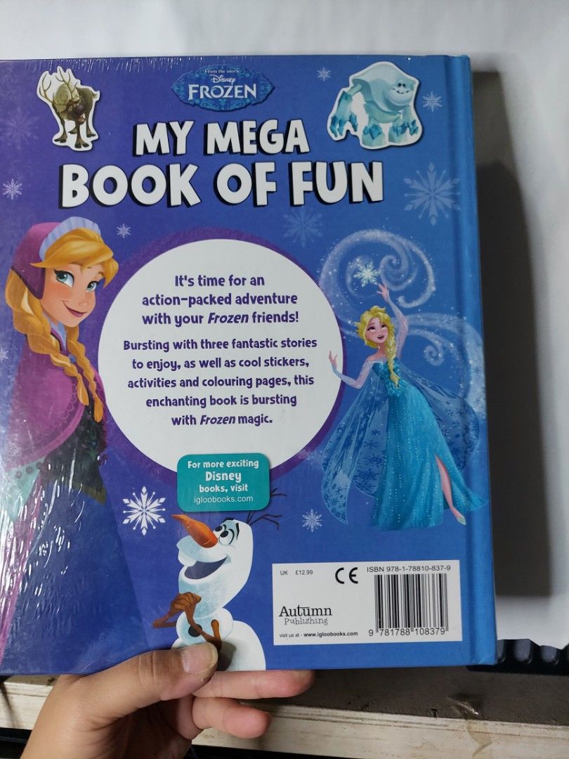 My mega book of fun frozen stories colouring activities stiker segel ...