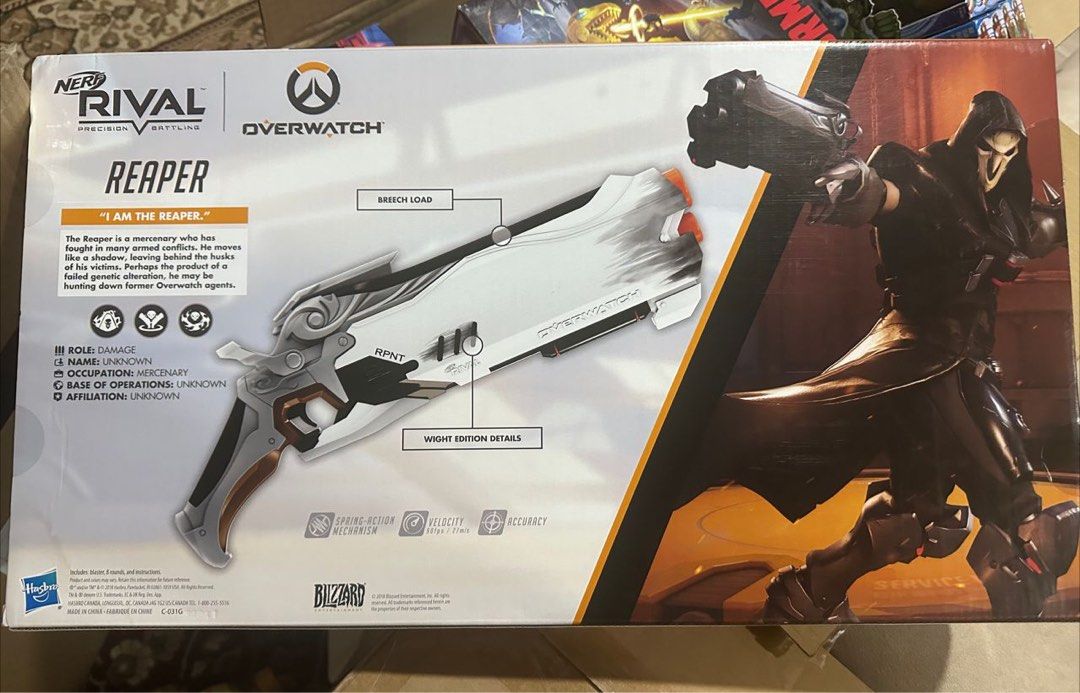 Nerf Overwatch Reaper (Wight Edition), Hobbies & Toys, Toys & Games on ...