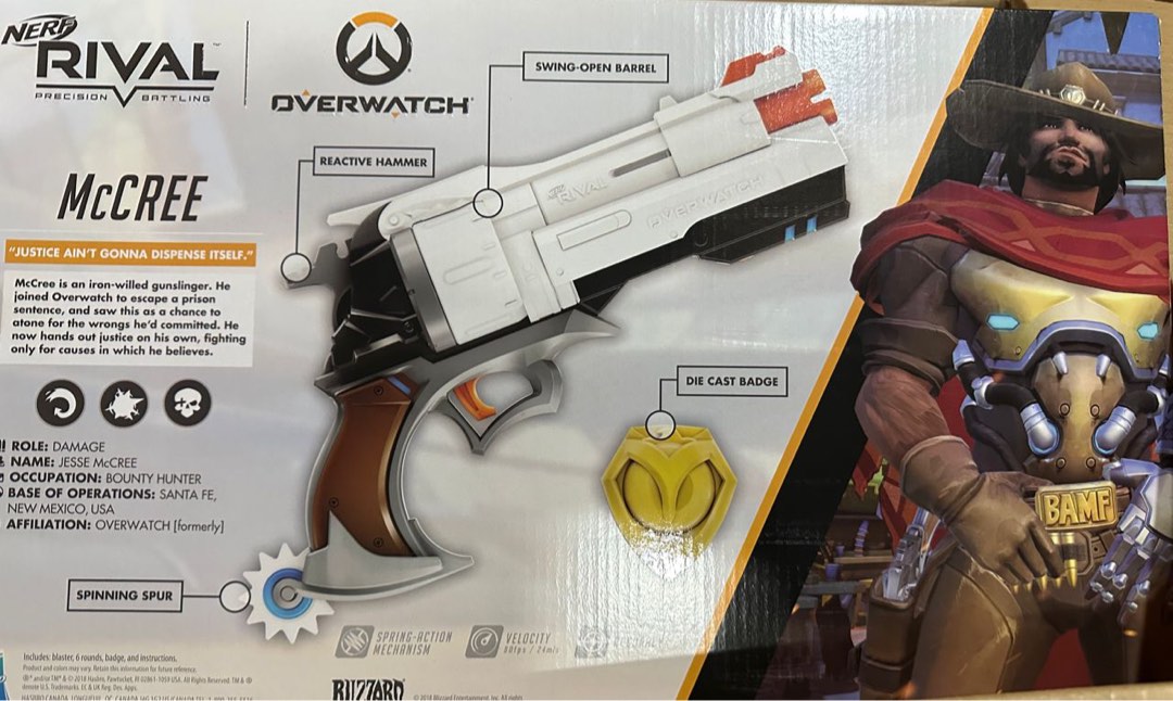 Nerf Rival Overwatch McCree Blaster, Hobbies & Toys, Toys & Games on ...