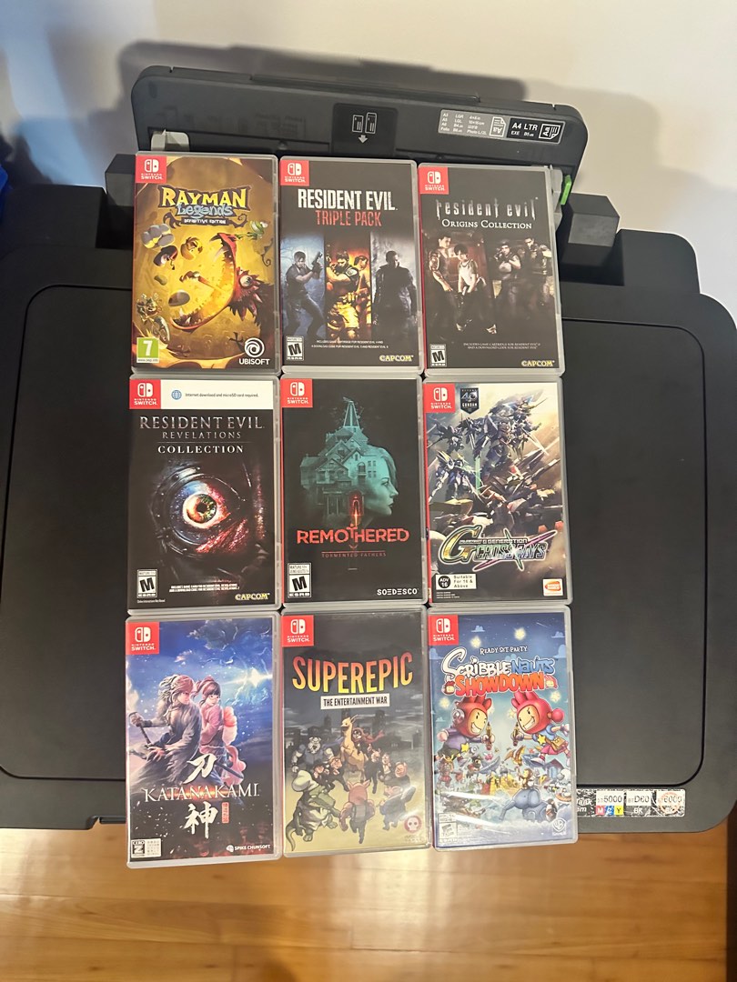 Nintendo Switch game Rayman legends / Resident evil triple pack / Resident evil origins ...