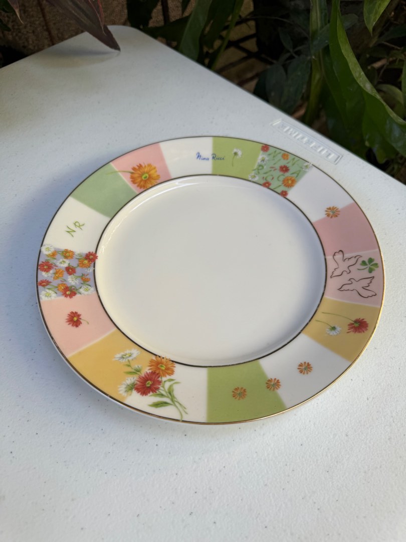 One piece Nina ricci dinner plate, Furniture & Home Living, Kitchenware ...