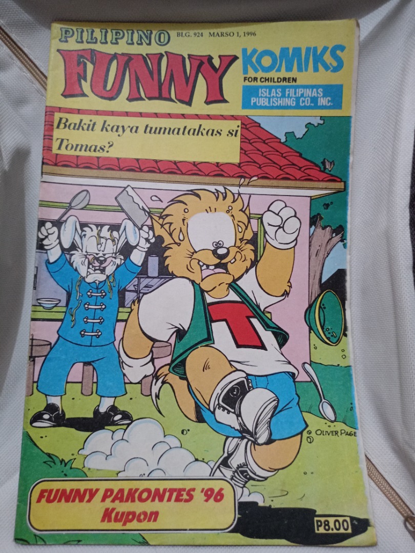 Pilipino Funny Komiks for children (Blg 924 March 1, 1996), Hobbies ...
