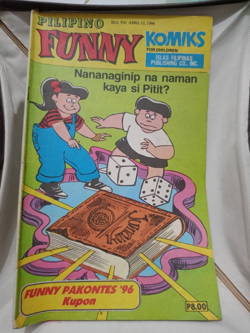 Pilipino Funny Komiks for children (Blg 930 April 12, 1996), Hobbies ...