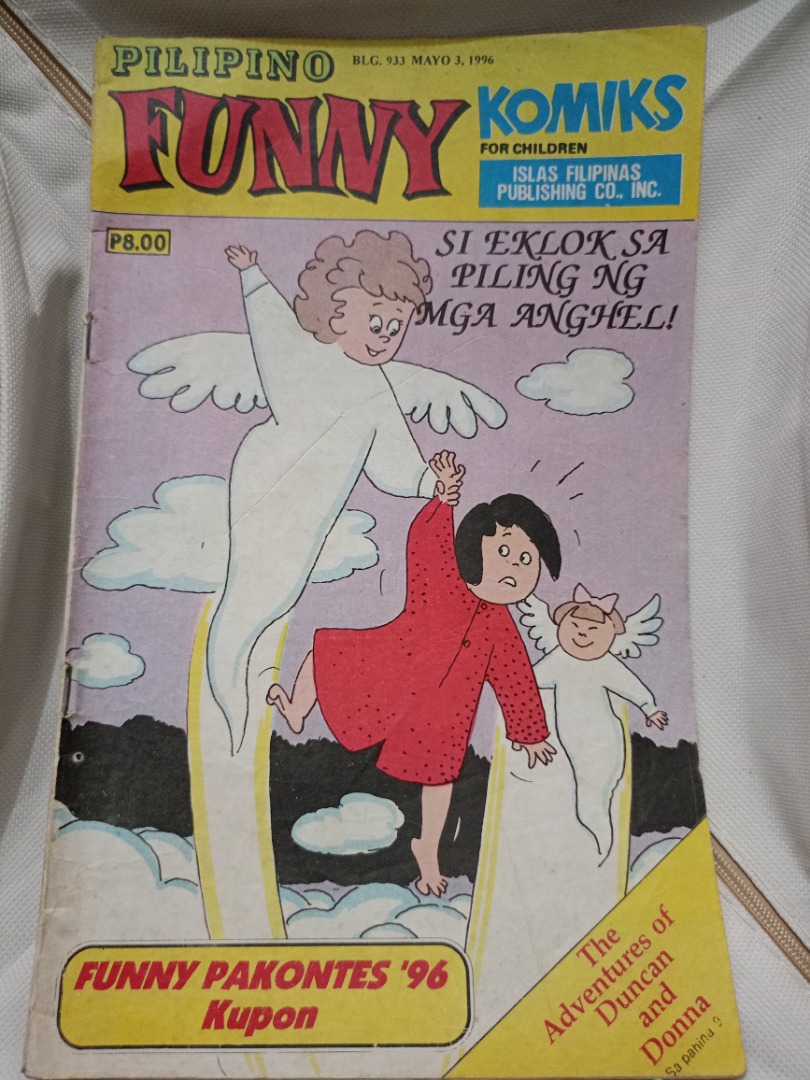 Pilipino Funny Komiks for children (Blg 933 May 3, 1996), Hobbies ...