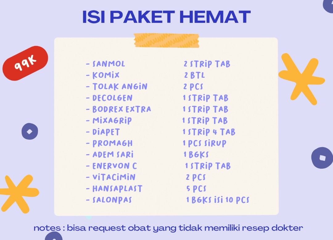 READY Apotek mini box ( hadiah untuk pasangan, sahabat, temen atau ...
