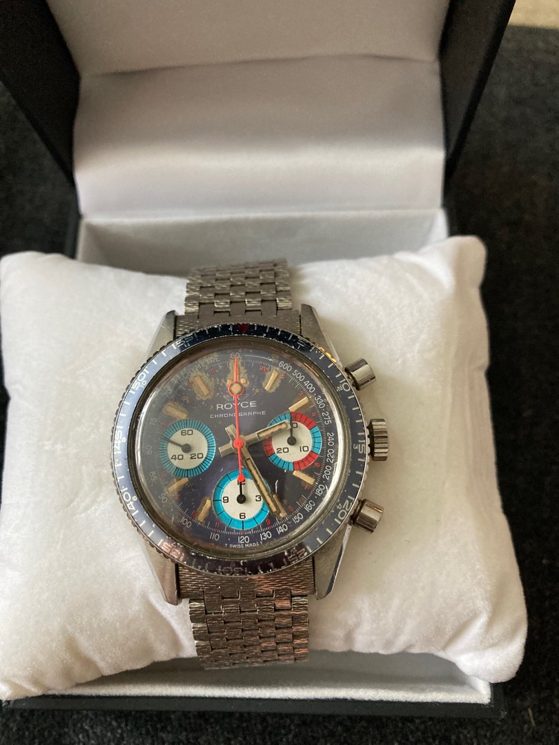 ROYCE RAINBOW CHRONOGRAPH VALJOUX 72, Luxury, Watches on Carousell