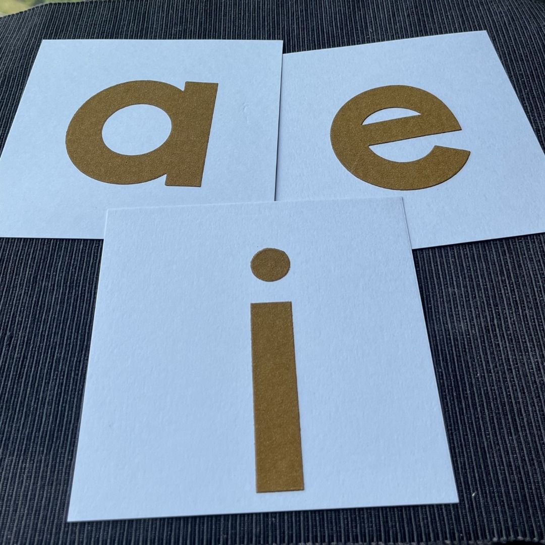 SANDPAPER ALPHABET - LOWERCASE LETTERS, Hobbies & Toys, Toys & Games on ...