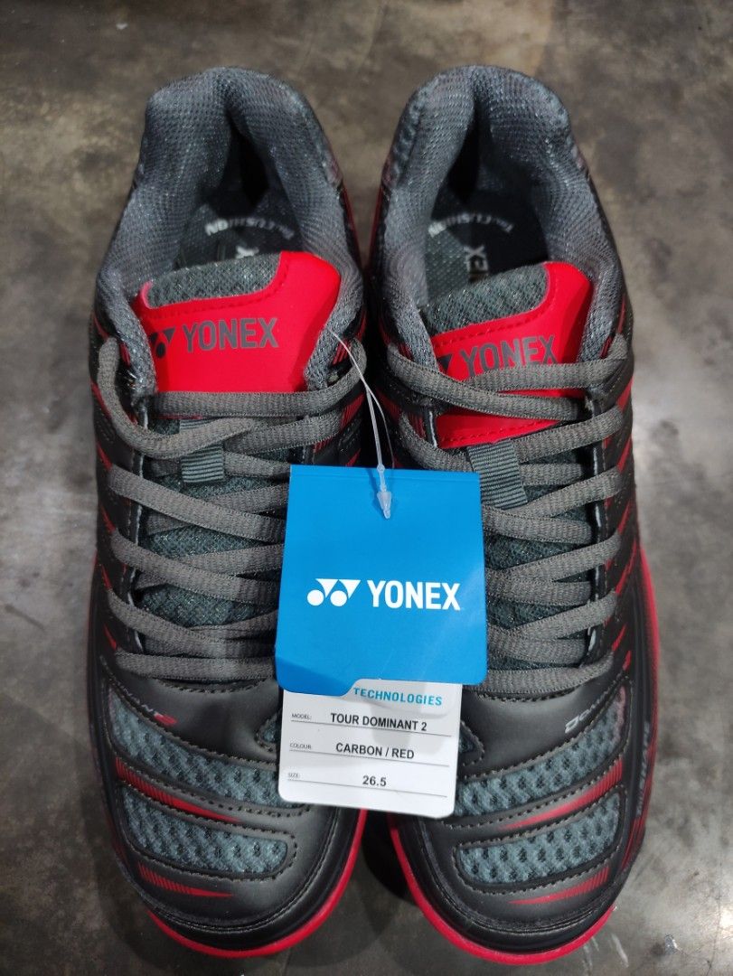 Sepatu badminton yonex tour dominant original carbon red 41, Olah Raga ...