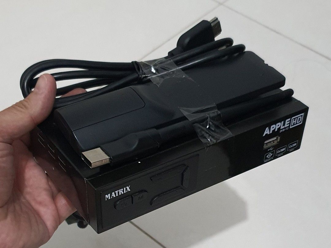 Set top box Matrix Apple HD merah, Elektronik, Lainnya di Carousell