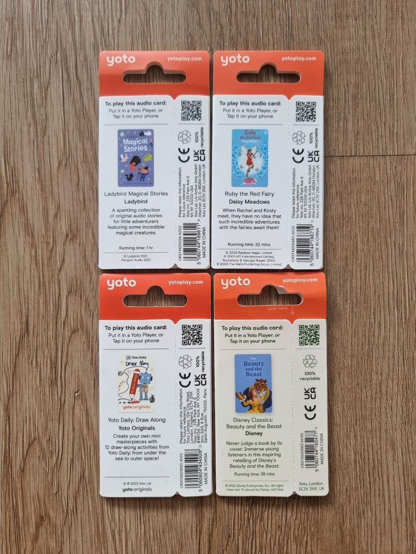 ($62 value) Small Fairy & Magic Yoto card bundle for 4-6 year olds ...