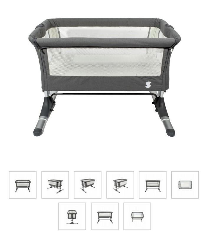 Snapkis Cara Co-Sleeper Crib with straps, Babies & Kids, Baby Nursery ...