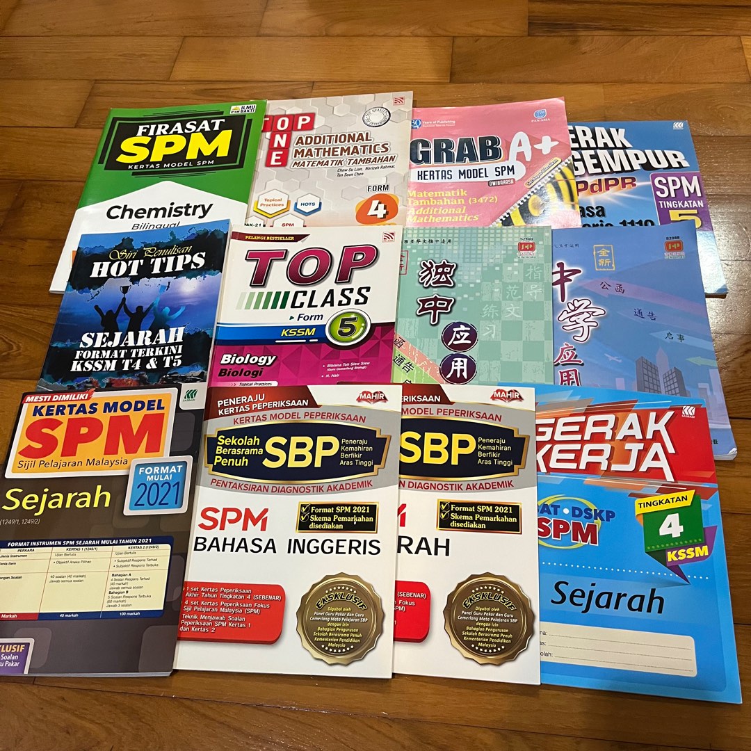 spm reference exercise books sejarah history chinese bc addmath ...