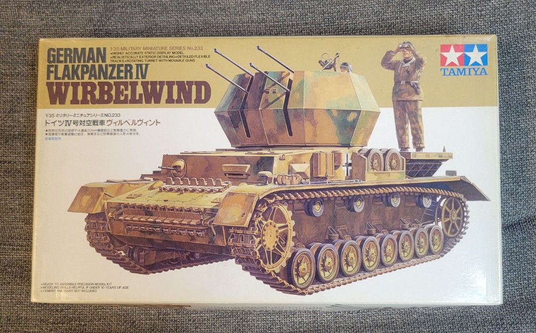 TAMIYA GERMAN FLAKPANZER IV WIRMRLWIND 德國地對空坦克, 興趣及遊戲, 玩具 & 遊戲類 - Carousell