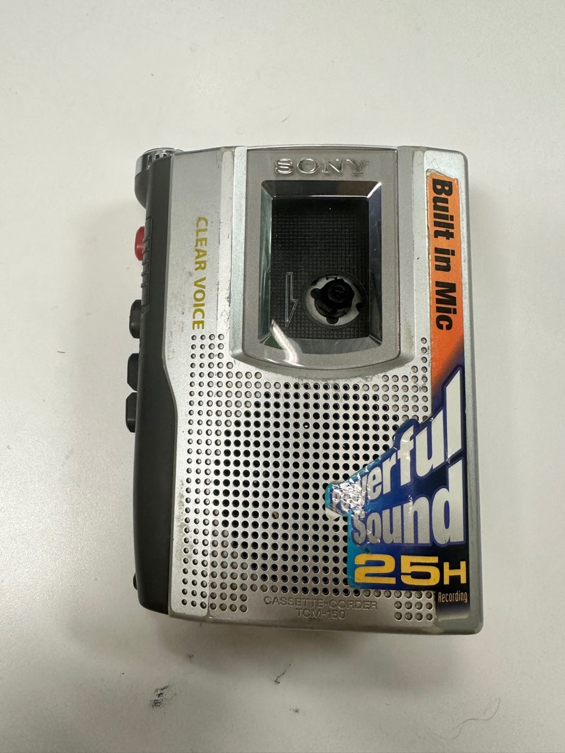 Vintage Sony TCM 150 Tape Recorder, Audio, Voice Recorders on Carousell