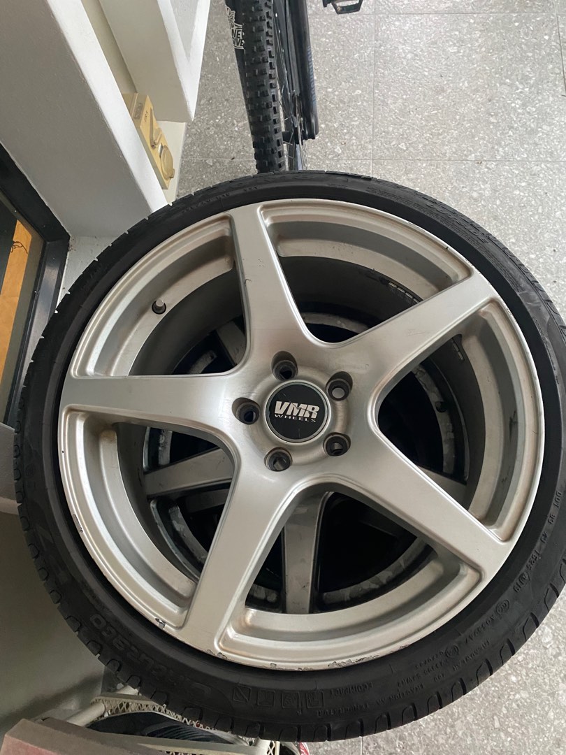 VMR Wheels 18 inch rim Tayar tire 225/40, Auto Accessories on Carousell