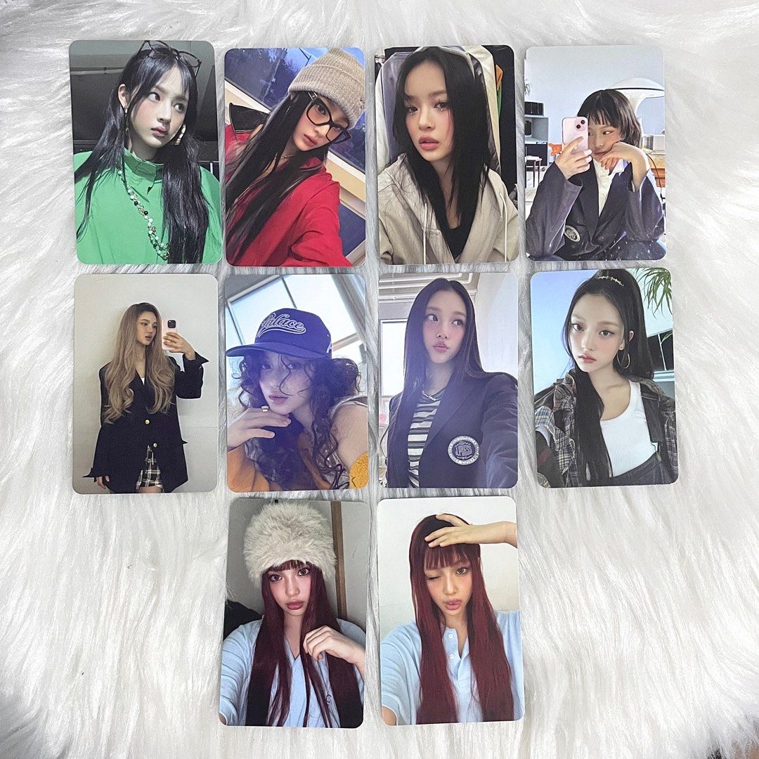 WTS NewJeans Weverse Album Photocards Minji Hanni Danielle Haerin Hyein New Jeans (Black Version ...