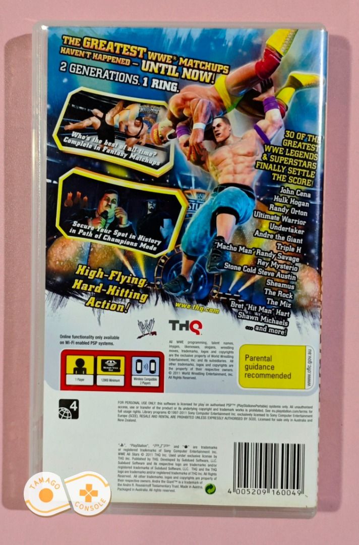 WWE All Stars - [PSP Game] [ENGLISH Language], Video Gaming, Video ...