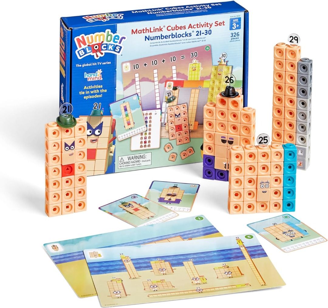 [預訂2406] Numberblocks Mathlink Cubes 21-30 Activity Set 積木套裝 / Number ...