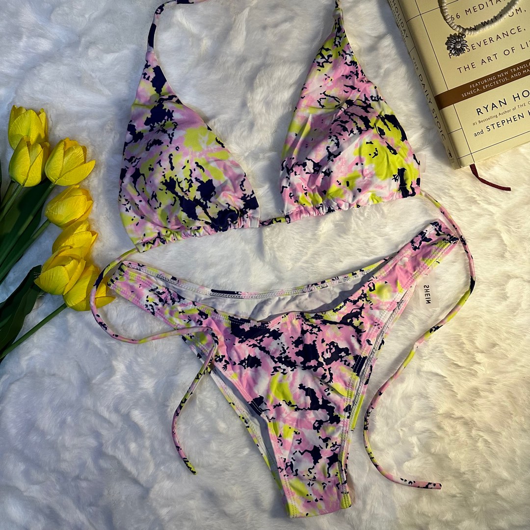 Acrylic Pink Bikini, Women's Fashion, Swimwear, Bikinis & Swimsuits on ...