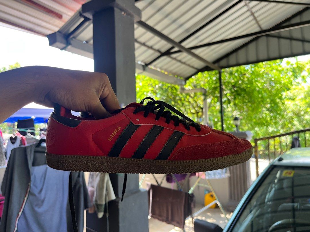 Adidas samba red version, Men's Fashion, Footwear, Casual shoes on ...