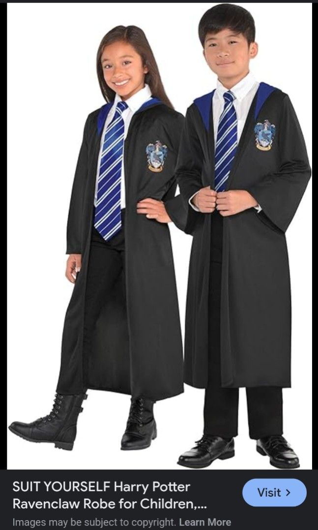 Amscan harry potter ravenclaw costume kids, Serba Serbi, Others di ...