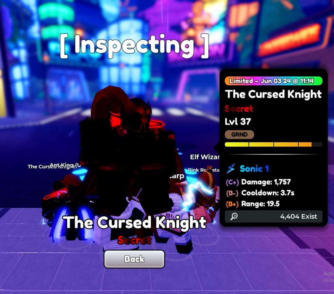 Anime Defenders(AD), The cursed knight, EVO/UN EVO, 電子遊戲, 遊戲機配件, 遊戲週邊商品 ...