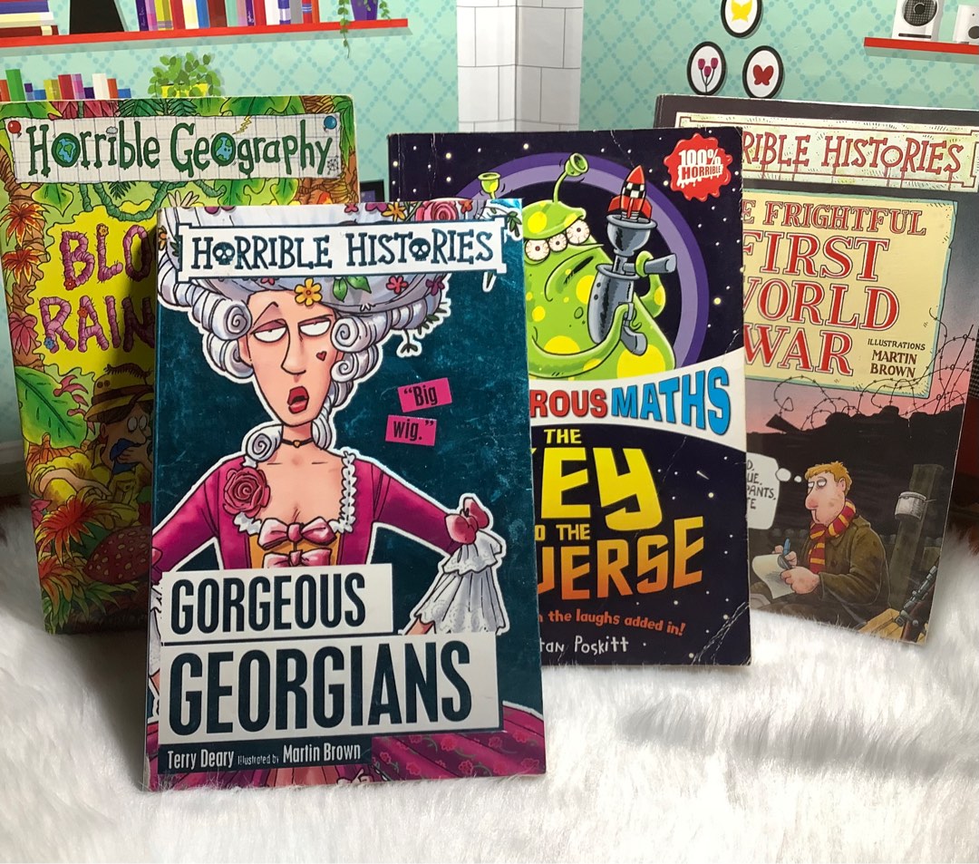 Book Bundle: Horrible Histories/Geography, Murderous Maths, Hobbies ...