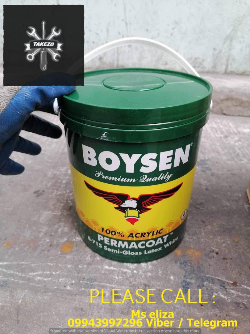 Boysen B-3101 Specs: white permatex latex, Commercial & Industrial ...