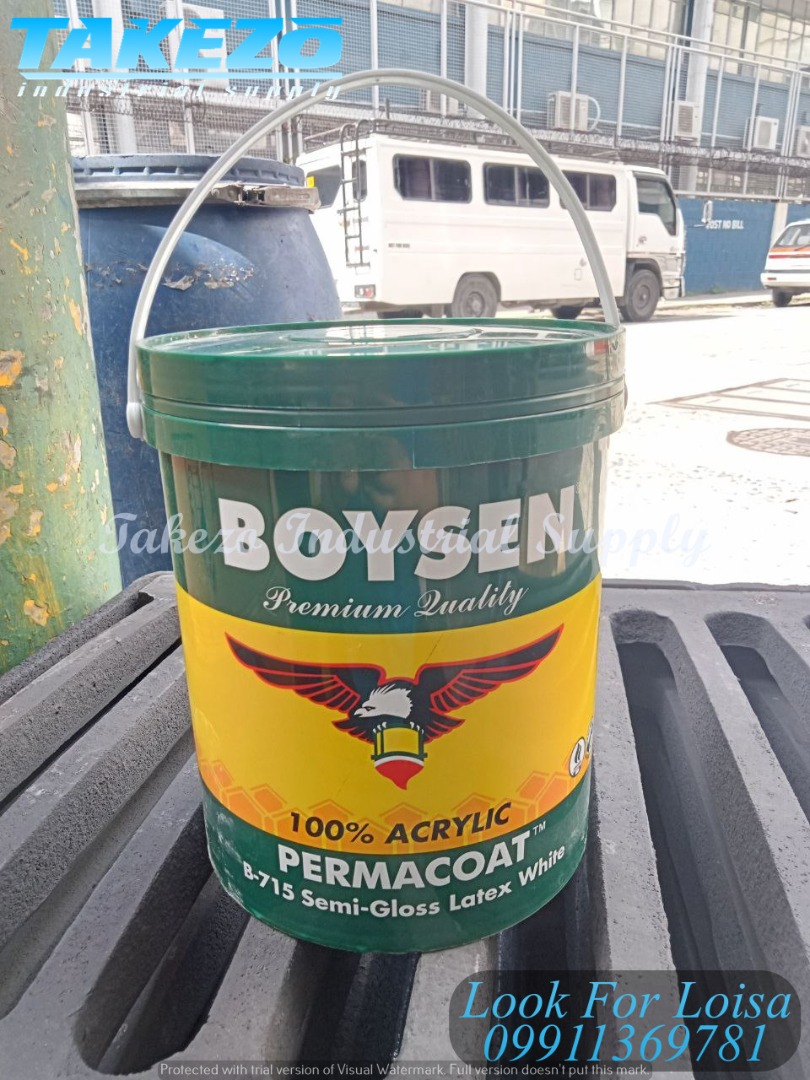 BOYSEN SEMI GLASS LATEX WHITE, Commercial & Industrial, Construction ...